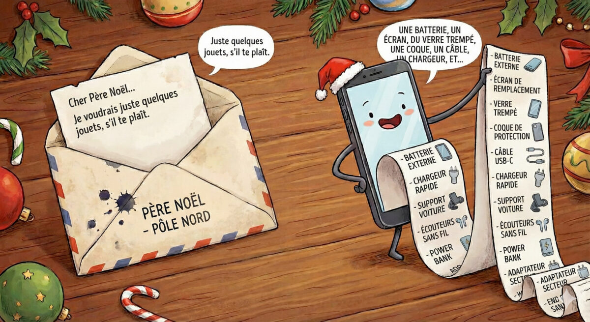 Idées cadeaux smartphone pour Noël : le diagnostic du Père Noël
